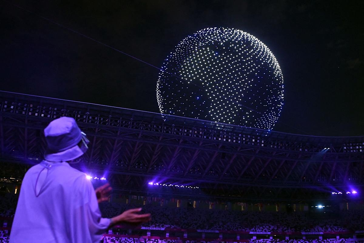 How Drone Light Shows Are Used In Sports Lumasky Drone Show How Drone Light Shows Are Used In Sports Lumasky Drone Show