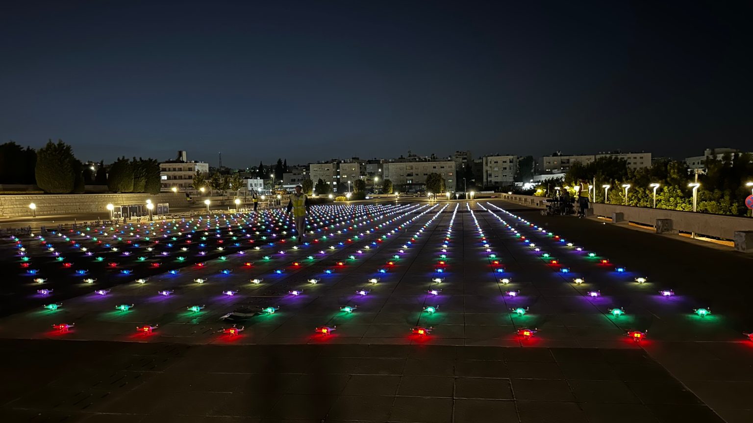 Beating the Clock and the Wind: 1,000 Drone Tribute to Jordan's ...